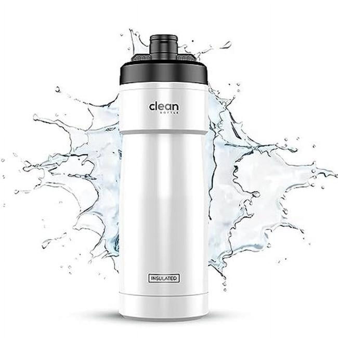 Clean Bottle 20 oz Sport Insulated Bike Water Bottle with Easy Clean ...