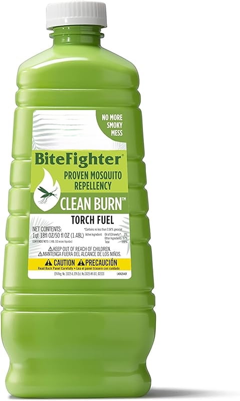 Clean Burn Mosquito Repellent Torch Fuel – 1/2 Gon (64 oz. ), Smokeless ...