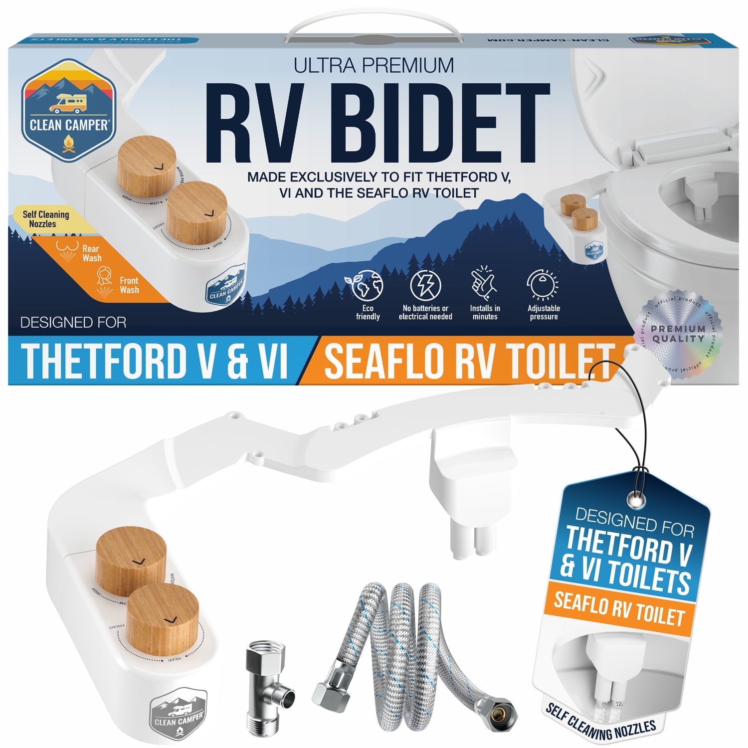 Clean Camper RV Bidet Custom Designed for Thetford V, VI & SeaFlo RV ...