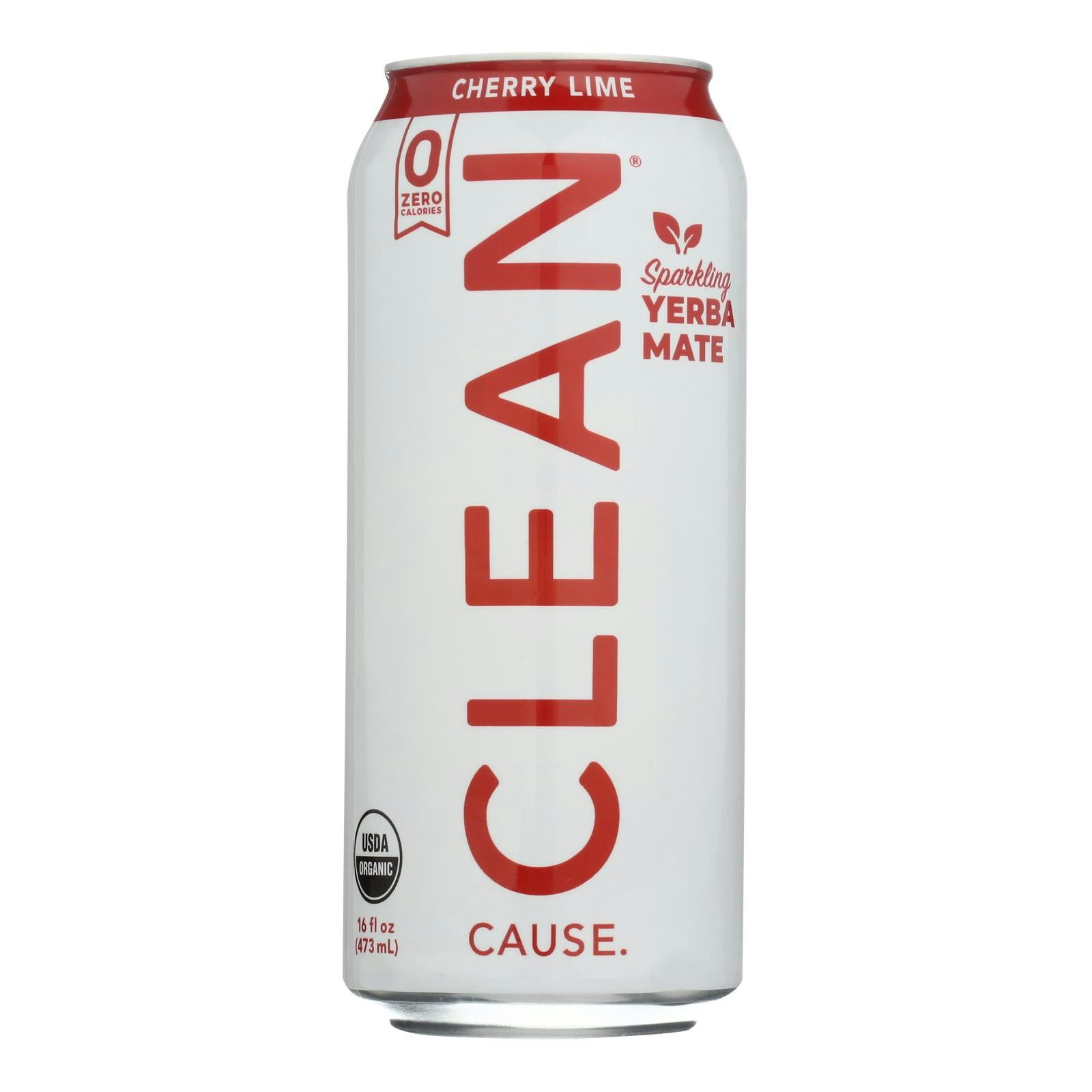 Clean Cause Ready-to-Drink Tea Cherry Lime Sugar-Free 16 fl oz (Pack of ...
