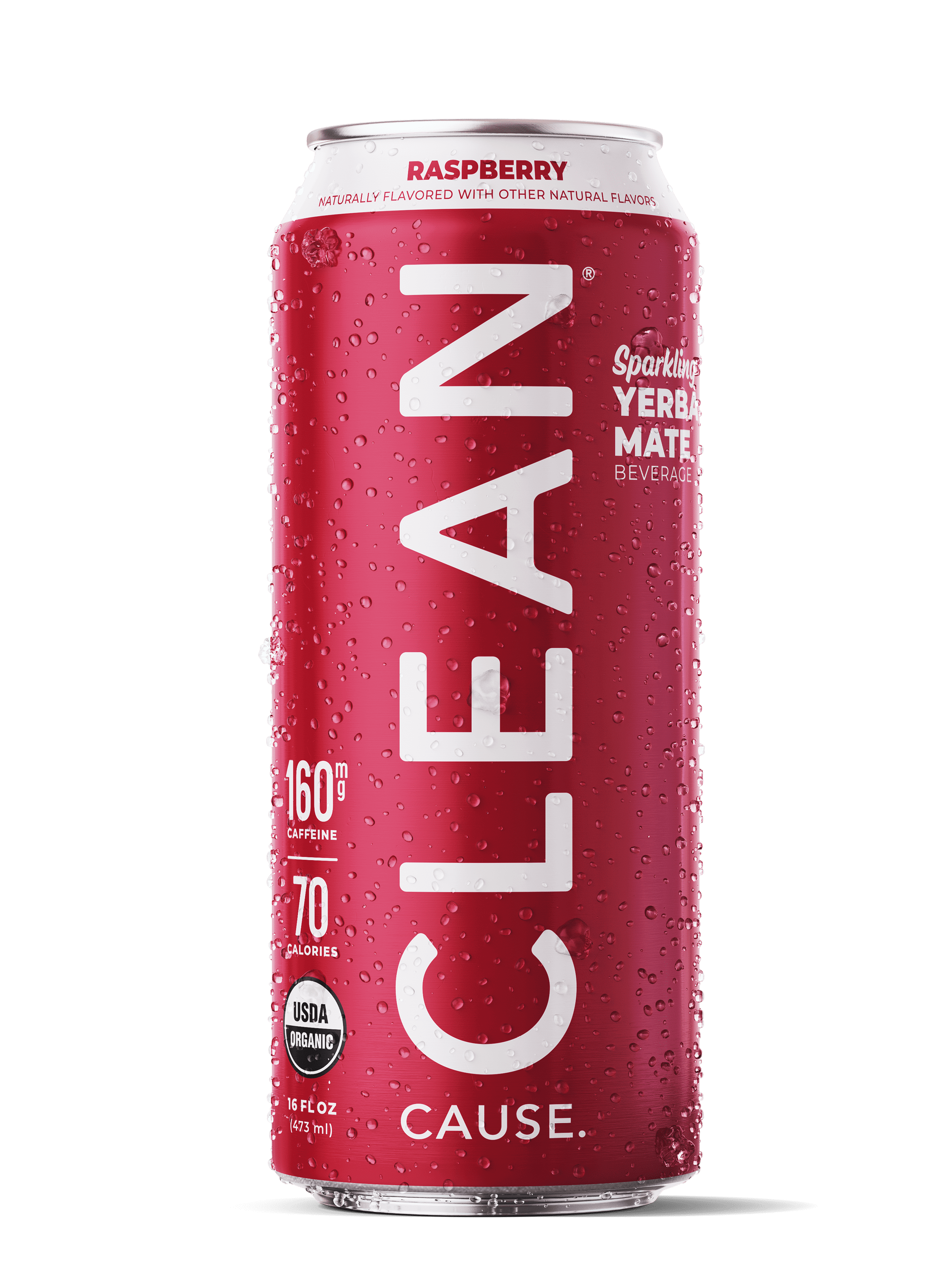 Clean Cause Sparkling Yerba Mate, Raspberry, 16 fl oz - Walmart.com
