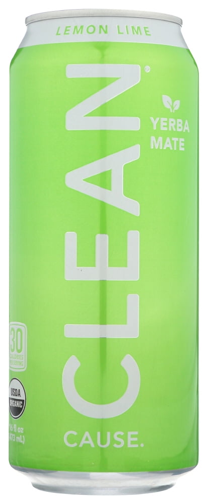 Clean Cause Yerba Mate Lemon Lime Clean, 16 Fz - Walmart.com