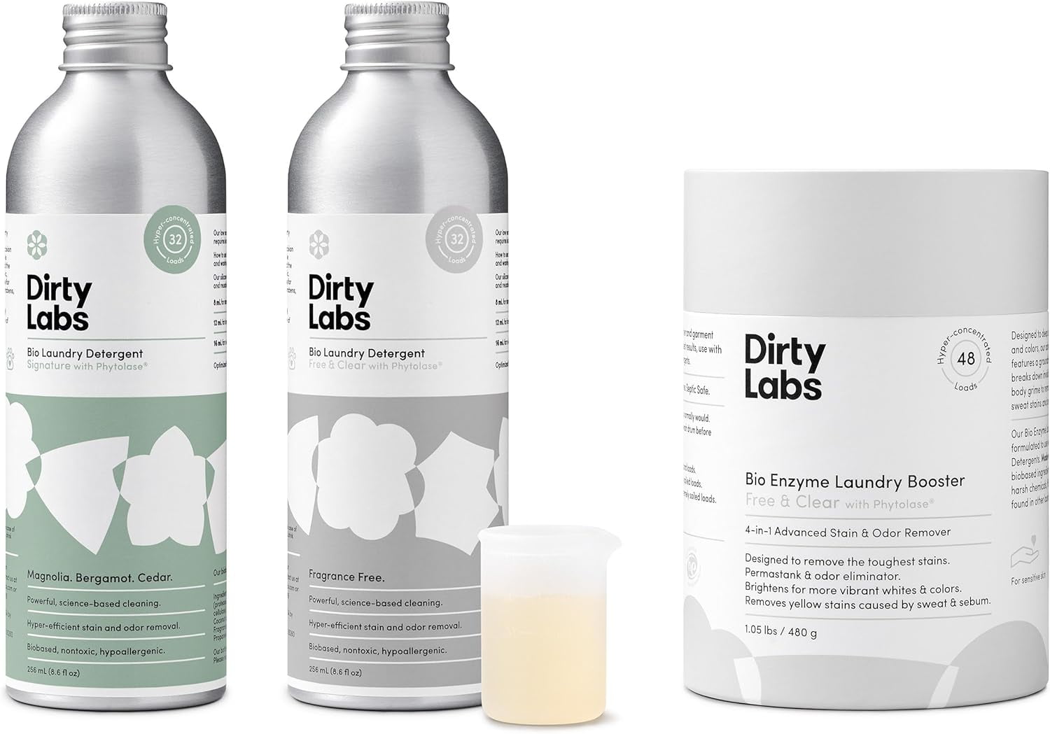 | Clean Cleaning Bundle | Signature Detergent (32 Loads), Free & Clear ...