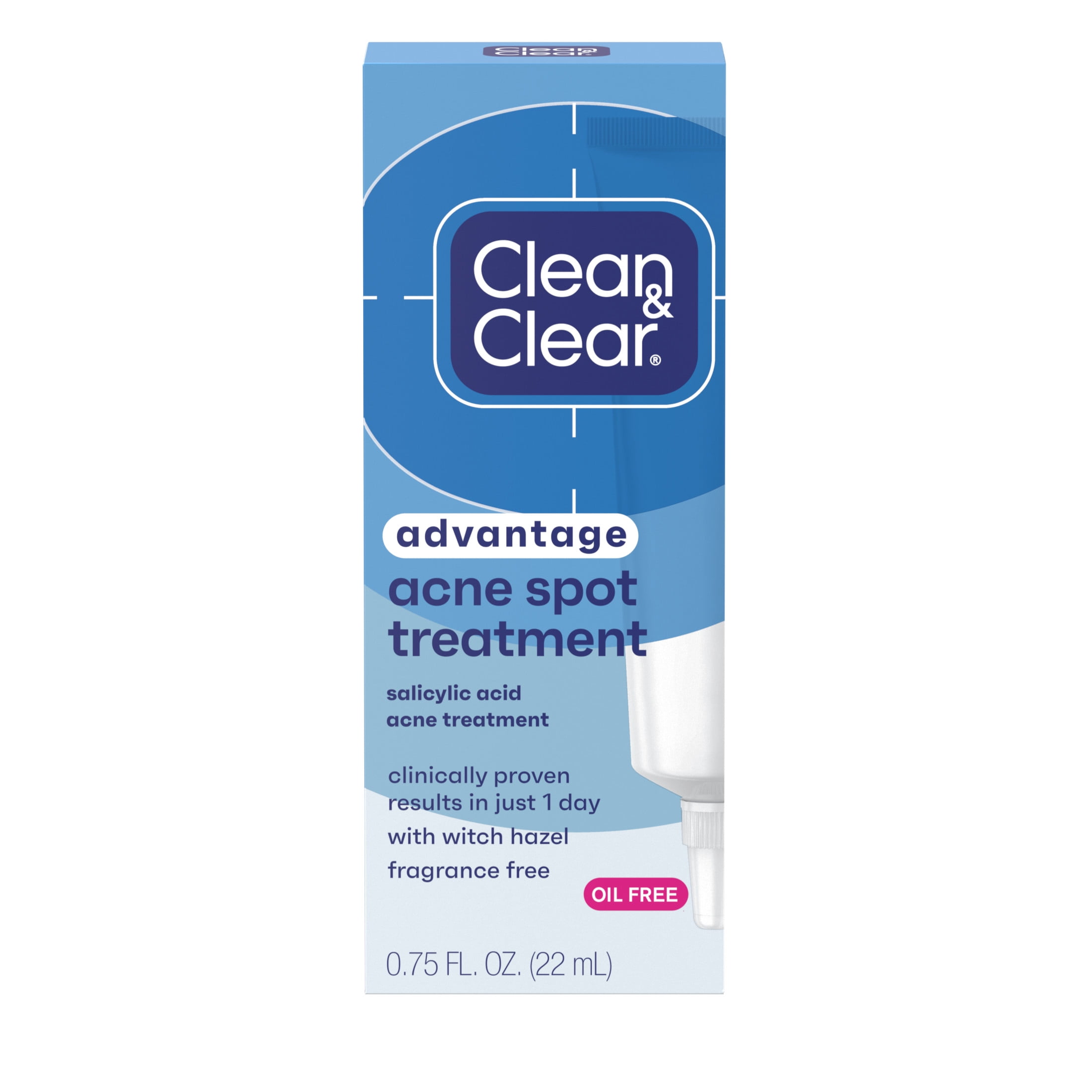 CLEAN & CLEAR ADVANTAGE Acne Spot Treatment, 2% Salicylic Acid, 0.75 fl ...