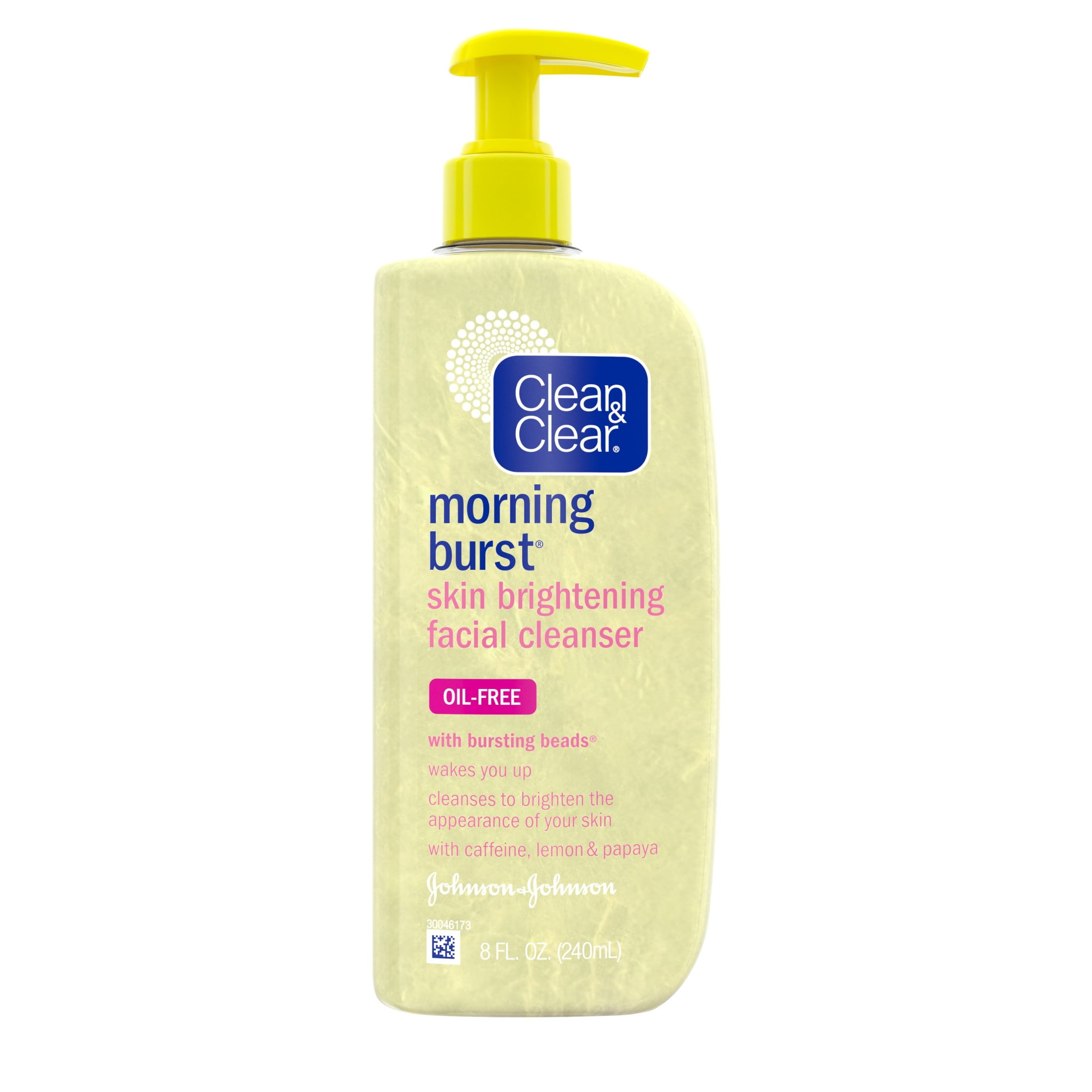 Clean & Clear Morning Burst Skin Brightening Facial Cleanser, Oil-Free ...