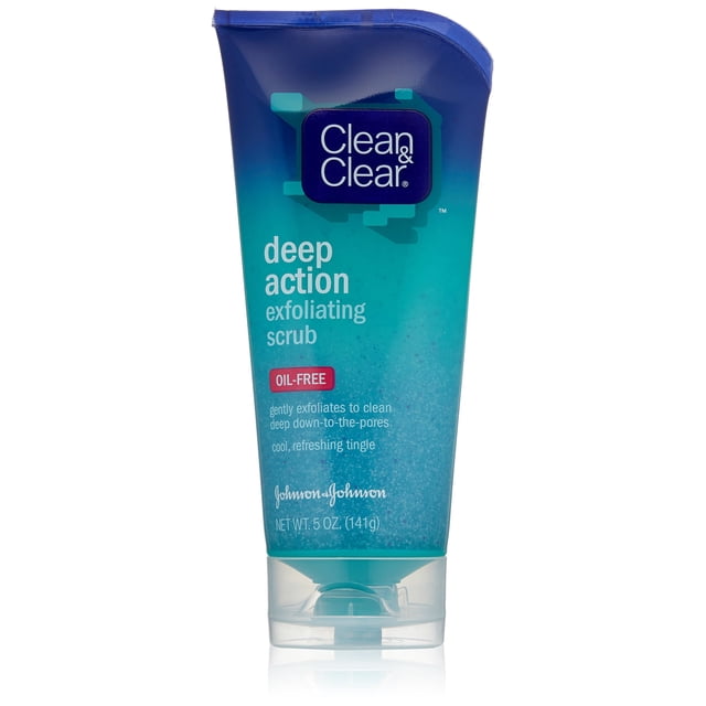 Clean & Clear Deep Action Exfoliating Scrub Oil-Free, 5 Ounce (Pack Of ...