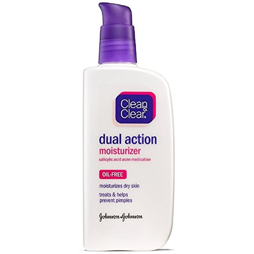 Clean & Clear Essentials Dual Action Face Moisturizer, Salicylic Acid ...