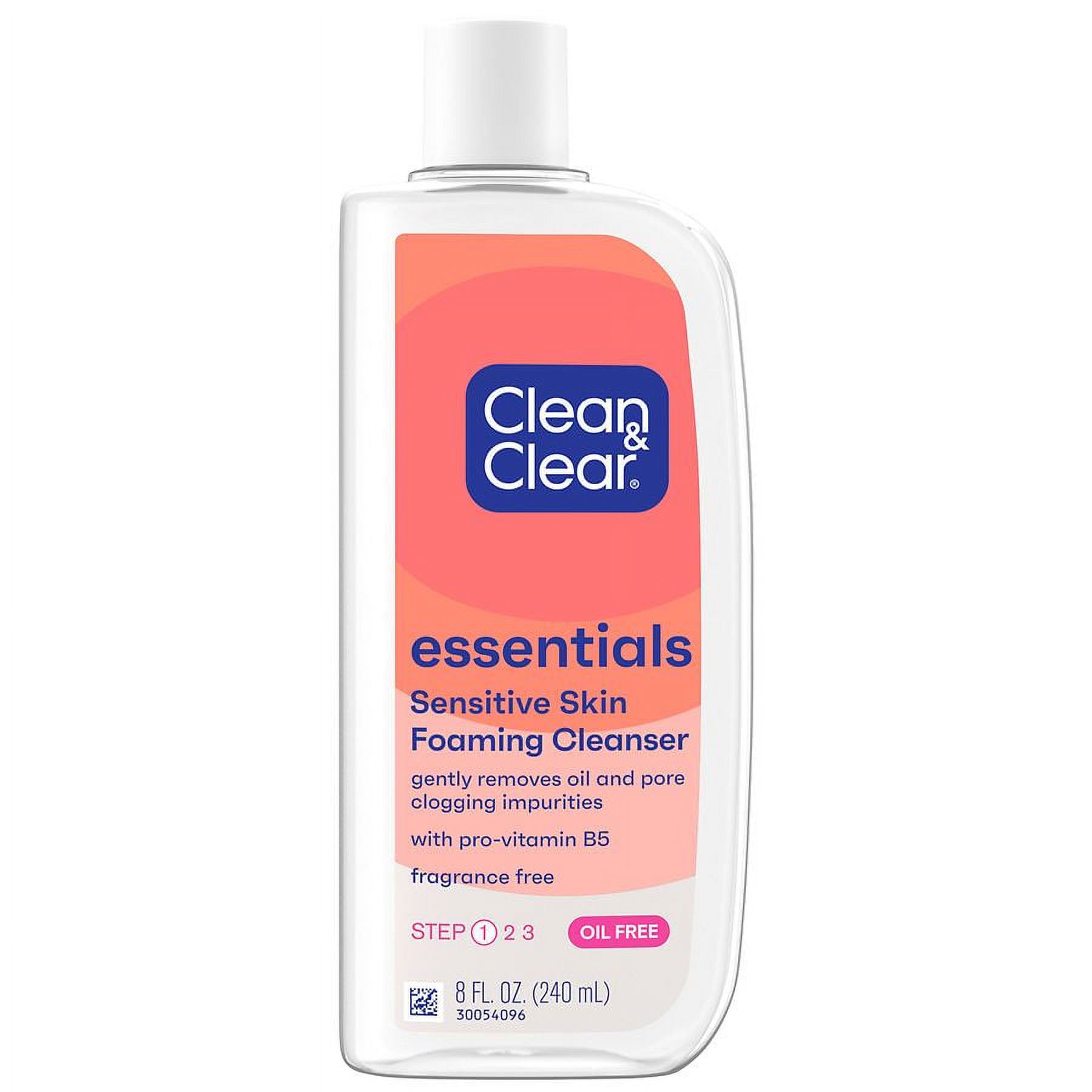 Clean & Clear Essentials Oil-Free Foaming Facial Cleanser Lightly ...