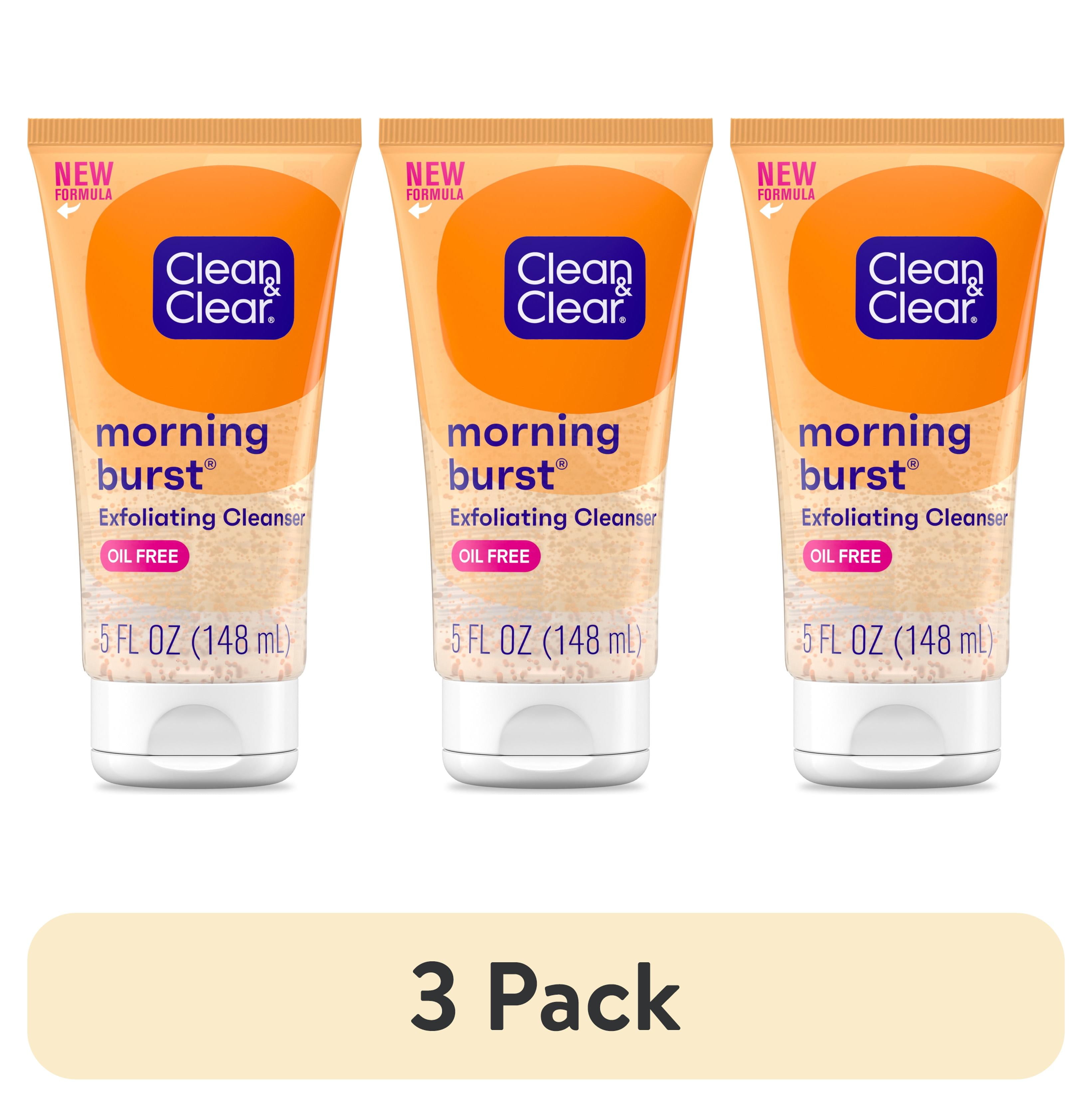 (3 pack) Clean & Clear Morning Burst Oil-Free Exfoliating Face Scrub, 5 ...