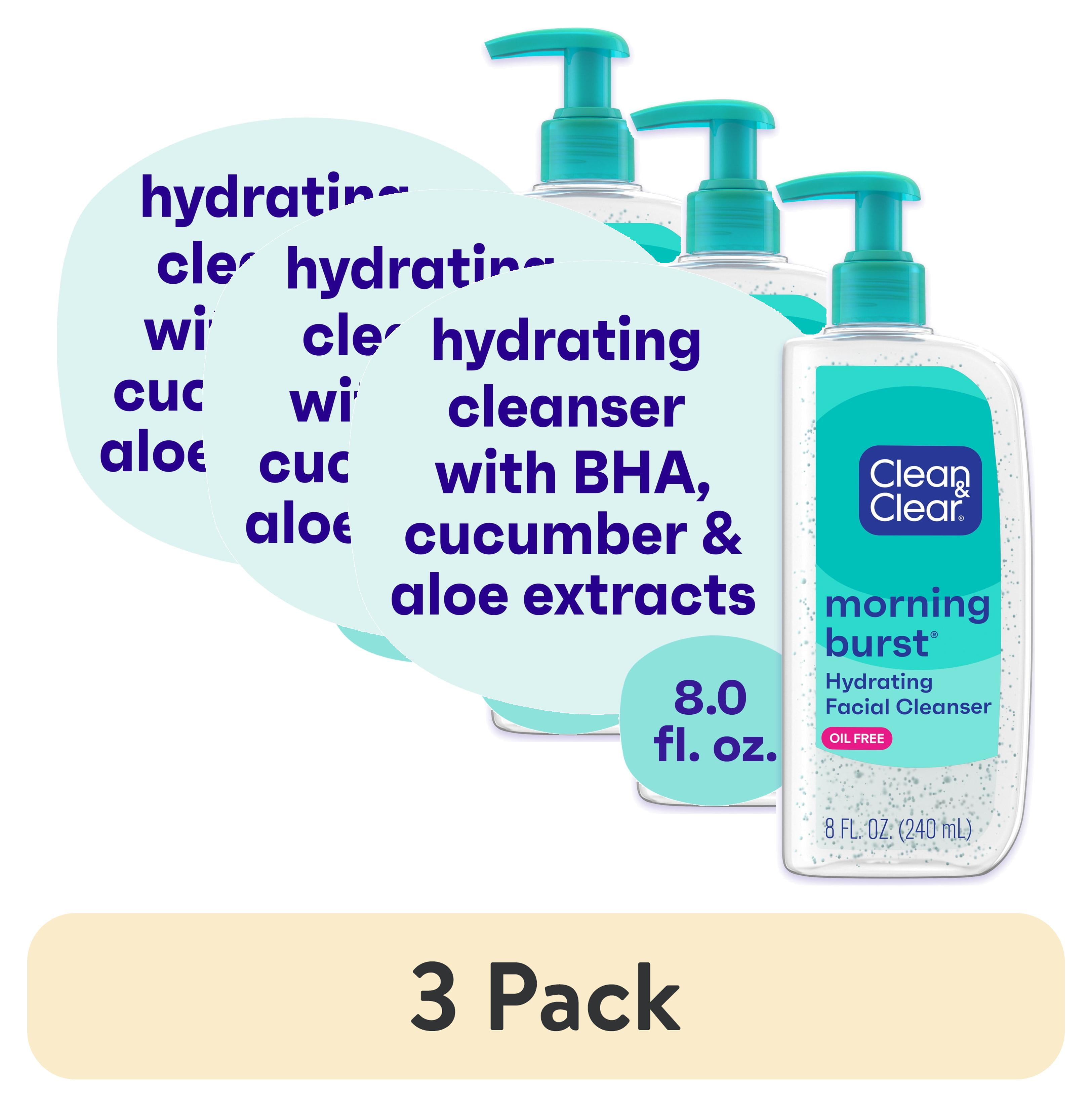 (3 pack) Clean & Clear Morning Burst Oil-Free Hydrating Face Cleanser ...