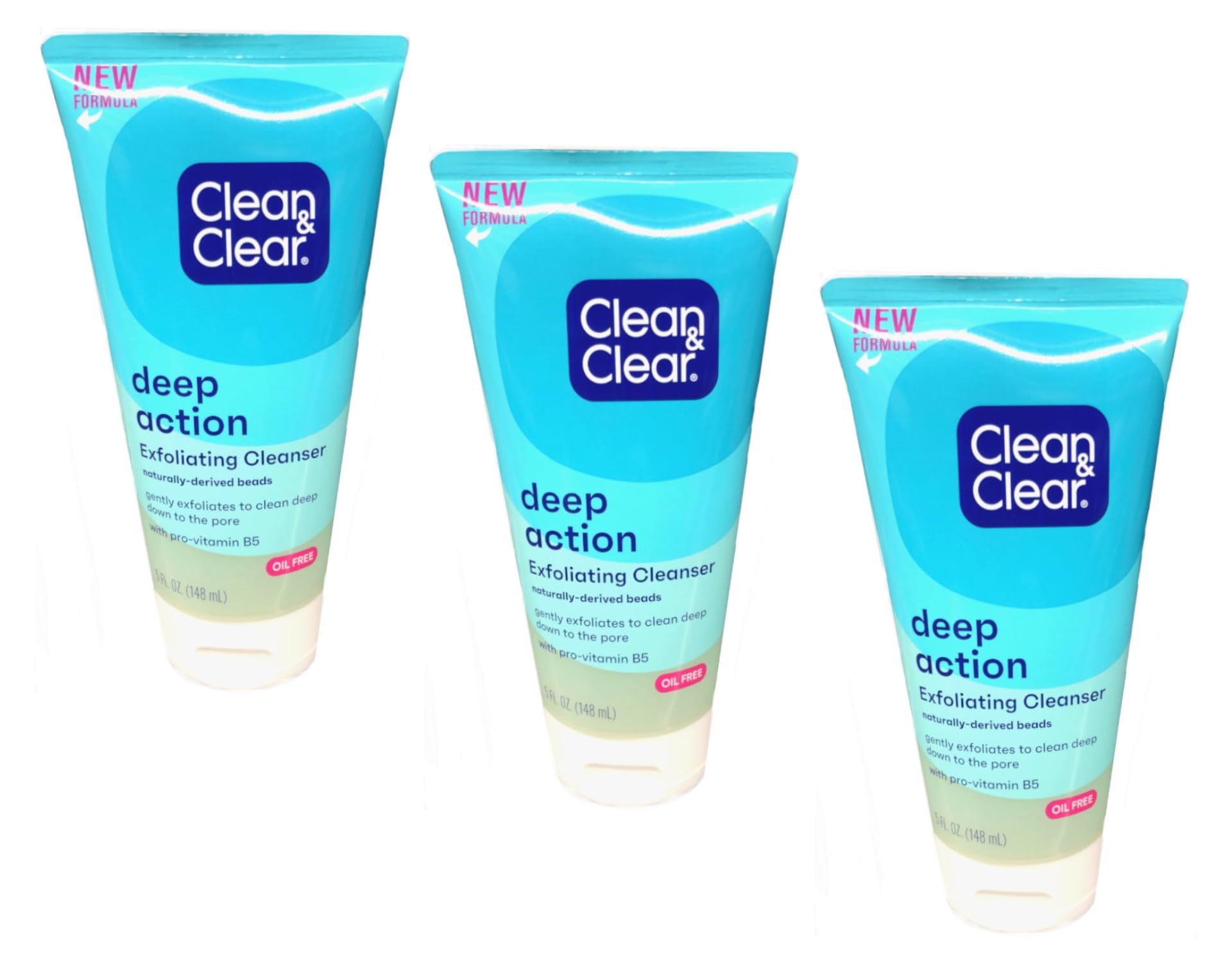 Clean & Clear Oil-Free SSF20 Deep Action Exfoliating Facial with Pro ...
