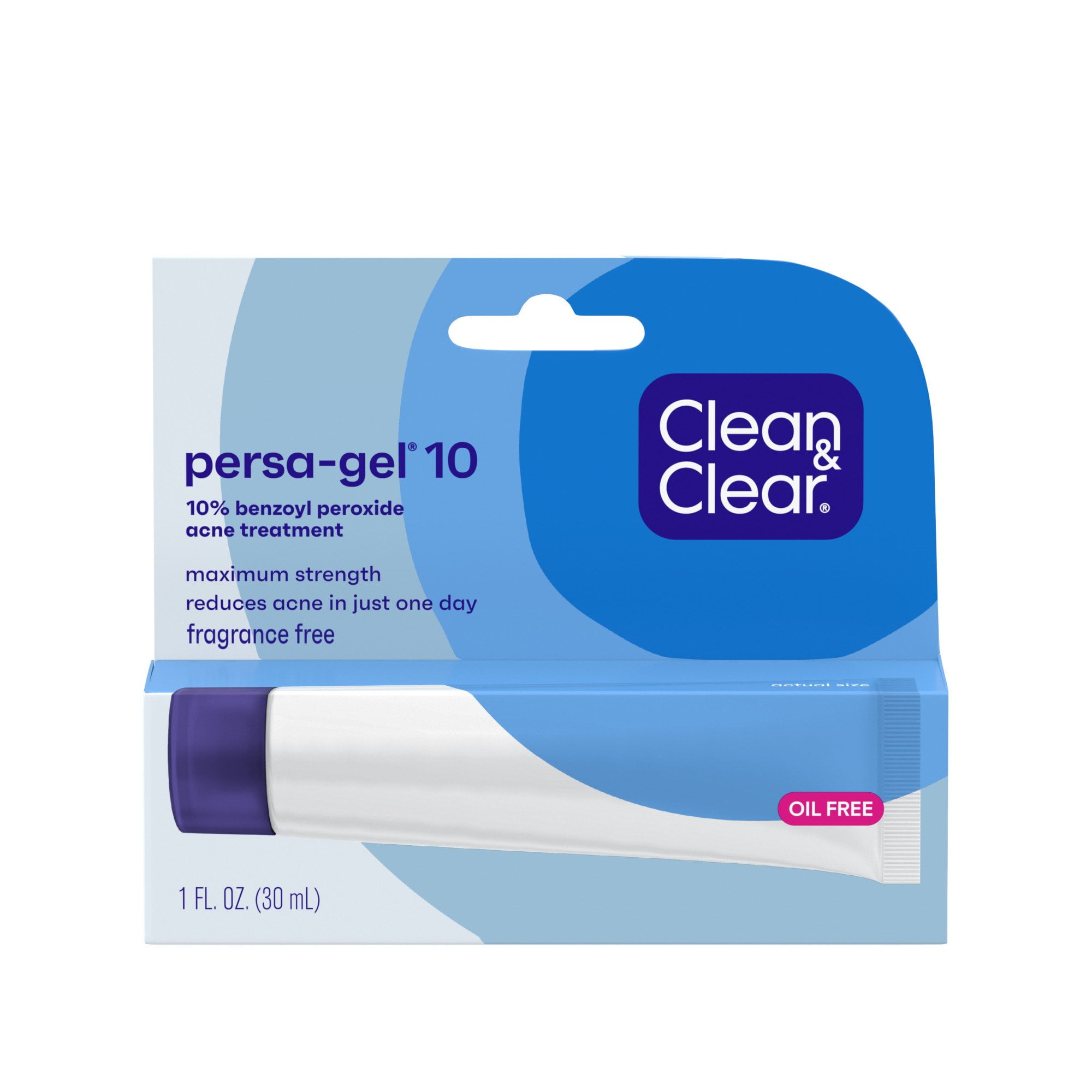 Clean & Clear Persa-Gel 10 Acne Medication, 10% Benzoyl Peroxide - 1 oz ...