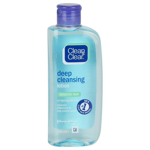 Clean & Clear Sensitive Skin Deep Cleansing Lotion 200ml - Walmart.com