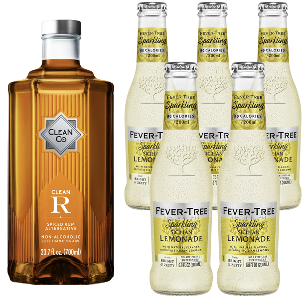 Clean Co Non-Alcoholic Rum Alternative 700ml Bottle | with Premium ...