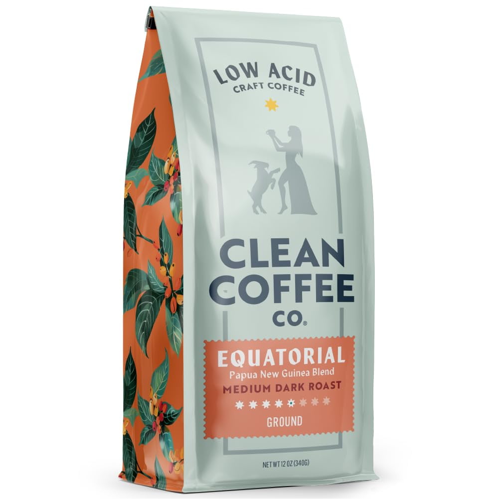 Clean Coffee Co. - Low Acid Medium-Dark Roast, Tested for Molds and ...