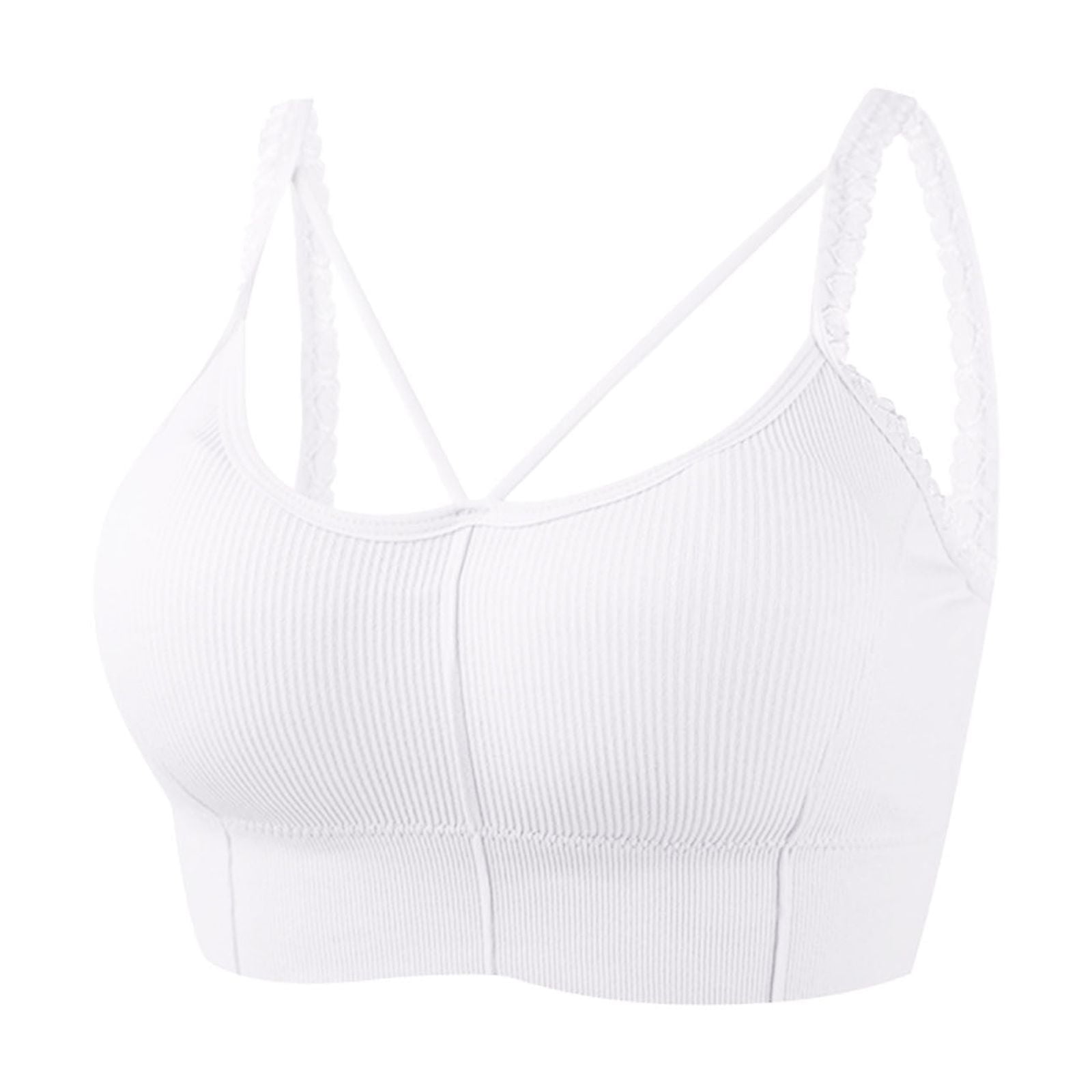 Clean Criss-Cross Back Bras for Women Lace Spaghetti Straps Bralettes ...