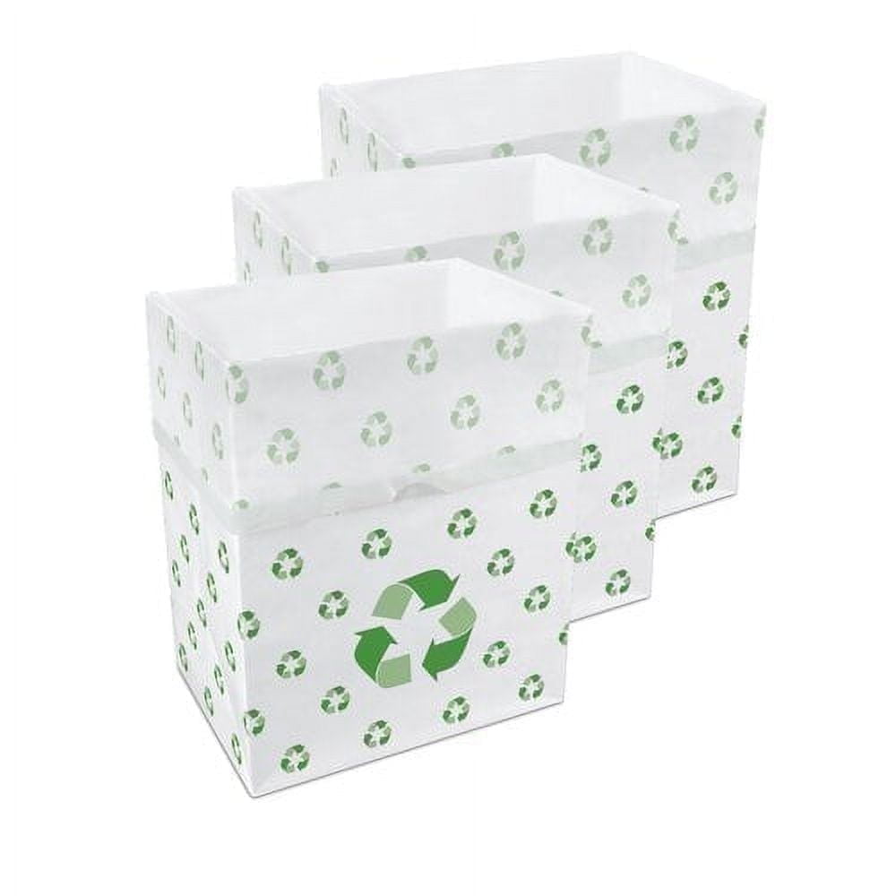 Clean Cubes 13 Gallon Disposable Plastic Garbage Bins (3-Pack/Reusable ...