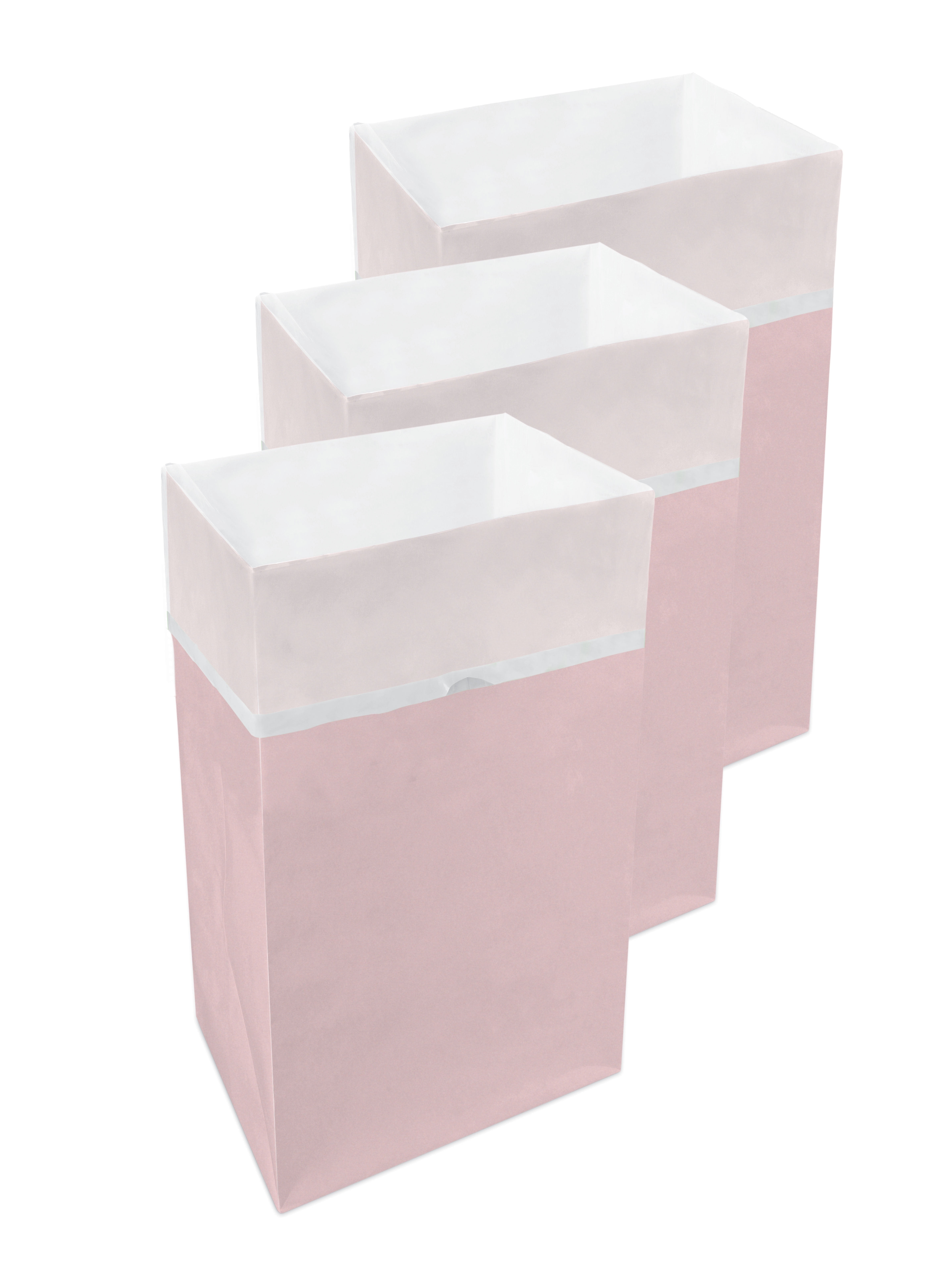 Clean Cubes 30-Gallon Pop-Up Trash Bins, 3-Pack, Pink – Disposable ...