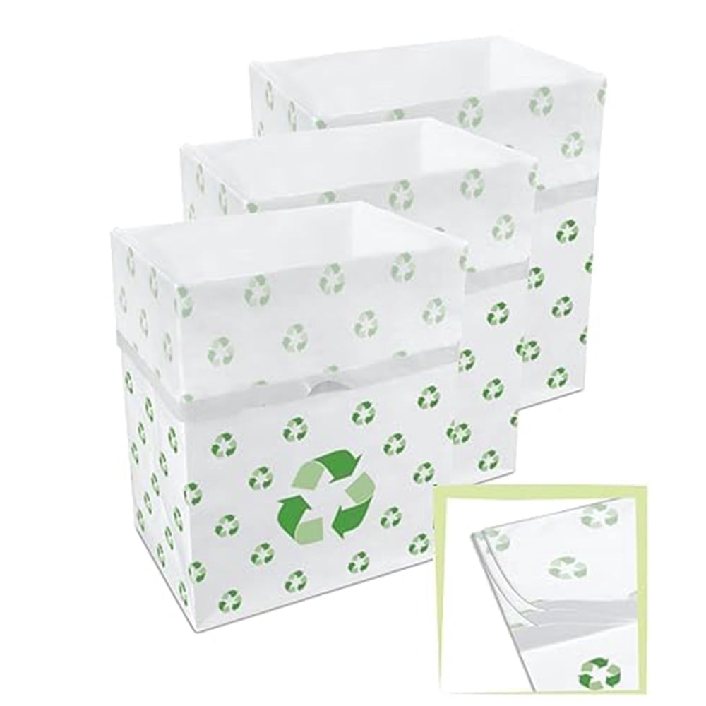 Clean Cubes Multi 13-Gallon Pop-Up Trash Bins, 3-Pack, Recycle ...