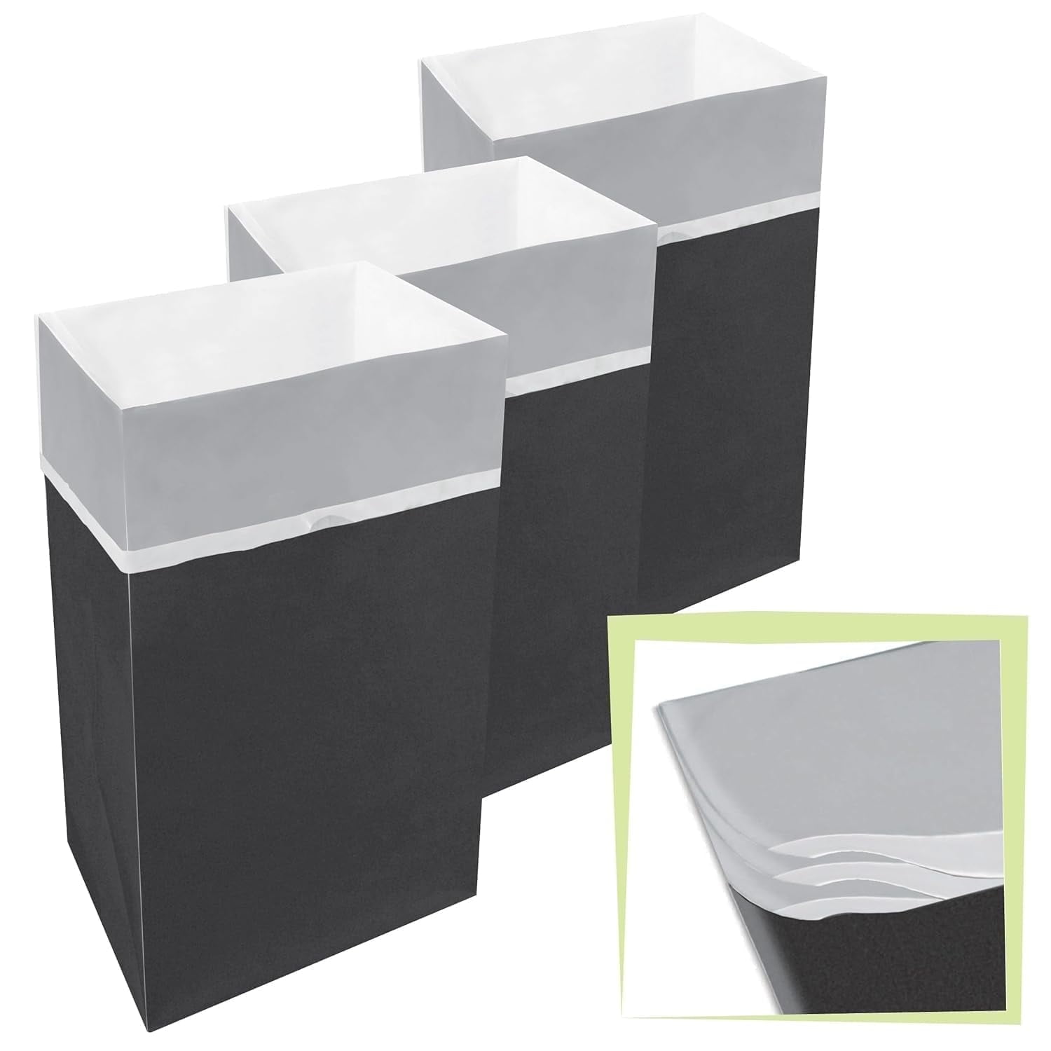 Clean Cubes Multi 30 Gallon Disposable Household Recycled Paper Trash ...