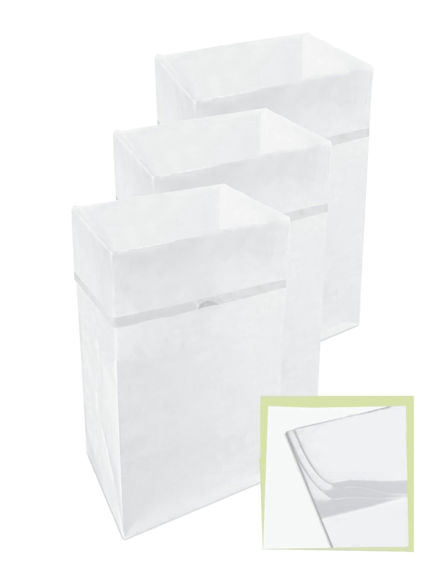 Clean Cubes Multi 30-Gallon Pop-Up Trash Bins, 3-Pack, White ...