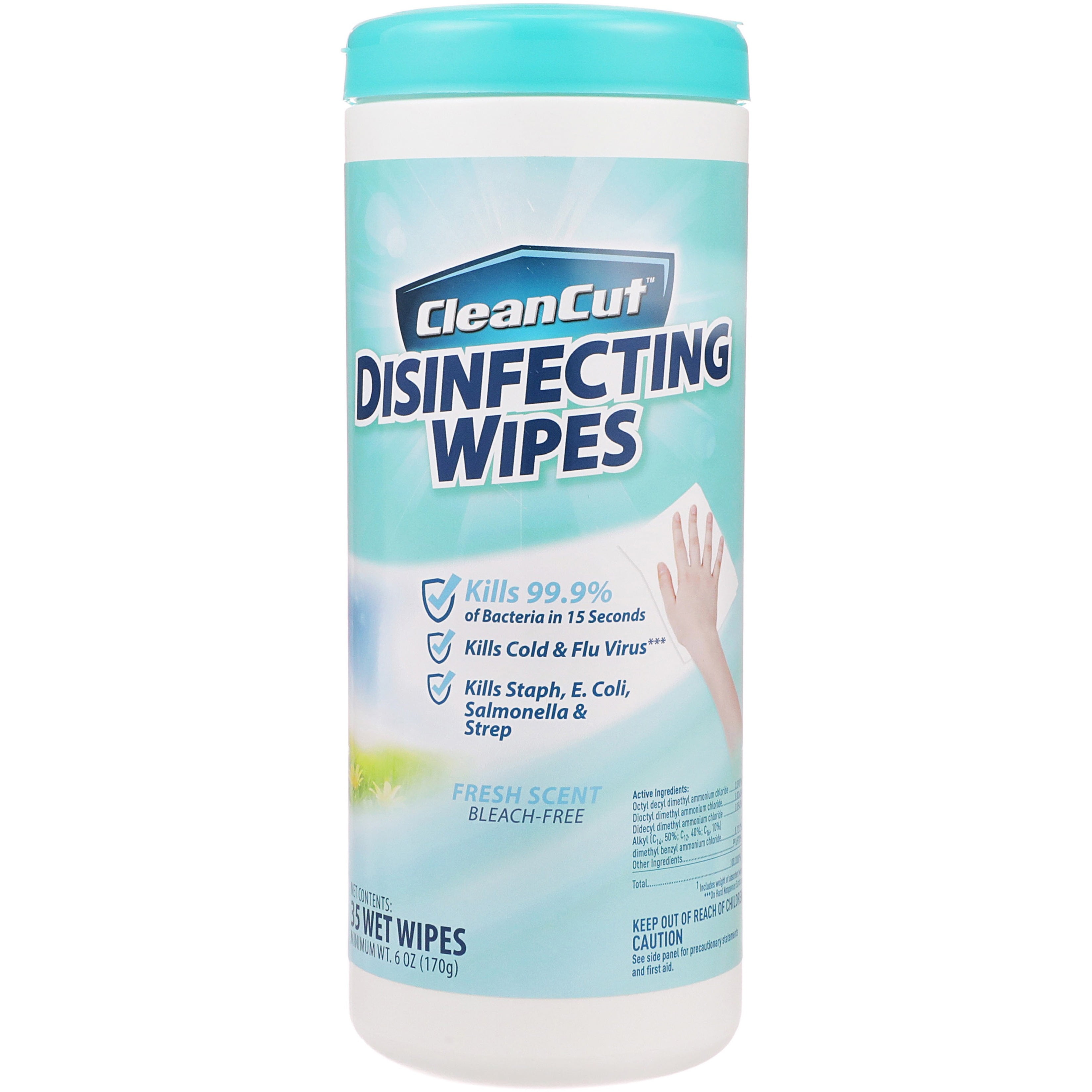 Clean Cut Disnfecting Wipes, White, 35 Count - Walmart.com