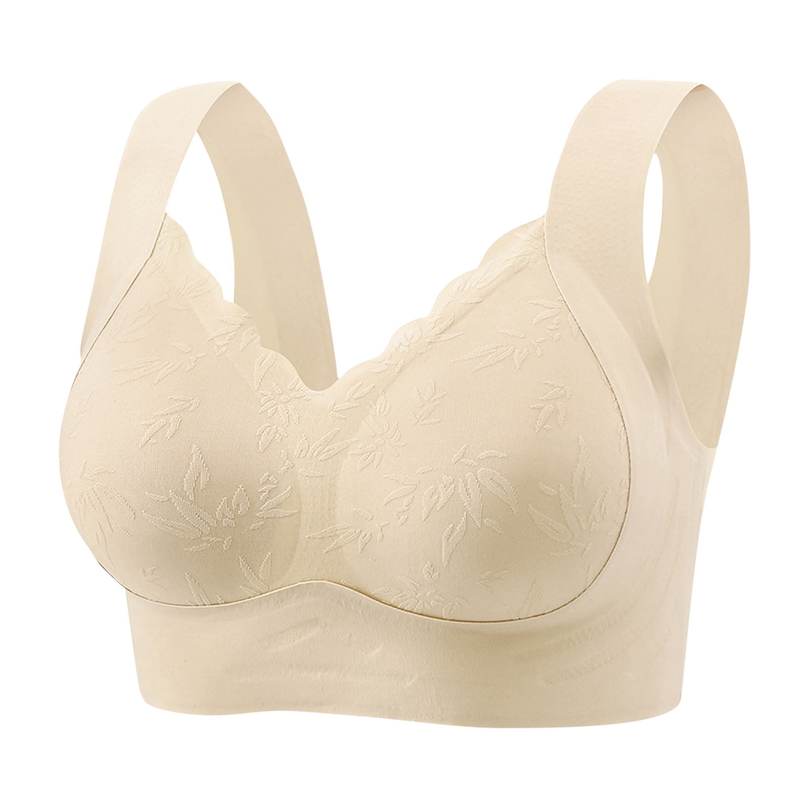 Clean Daisy Bras for Women Seamless Scalloped Bra Support Push-Up Bra ...