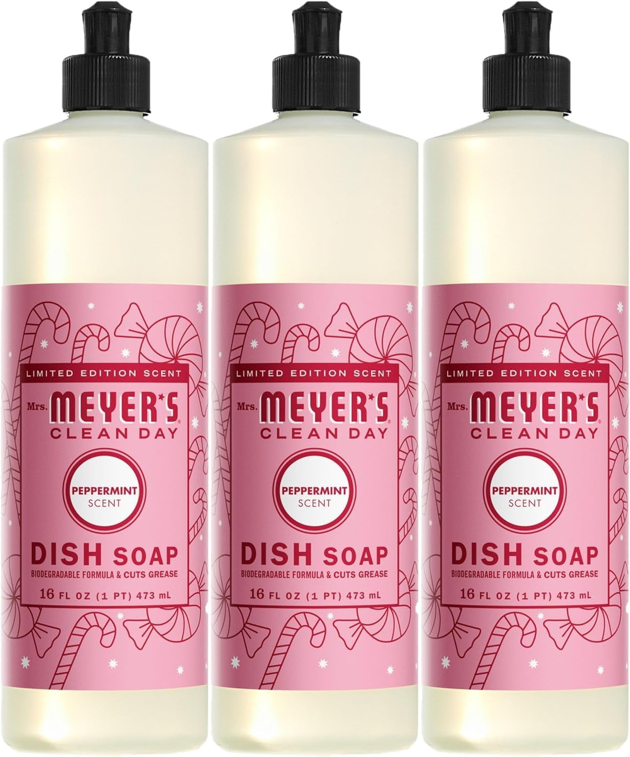 Clean Day Liquid Dish Soap - Peppermint Scent, Plant-Derived Formula ...