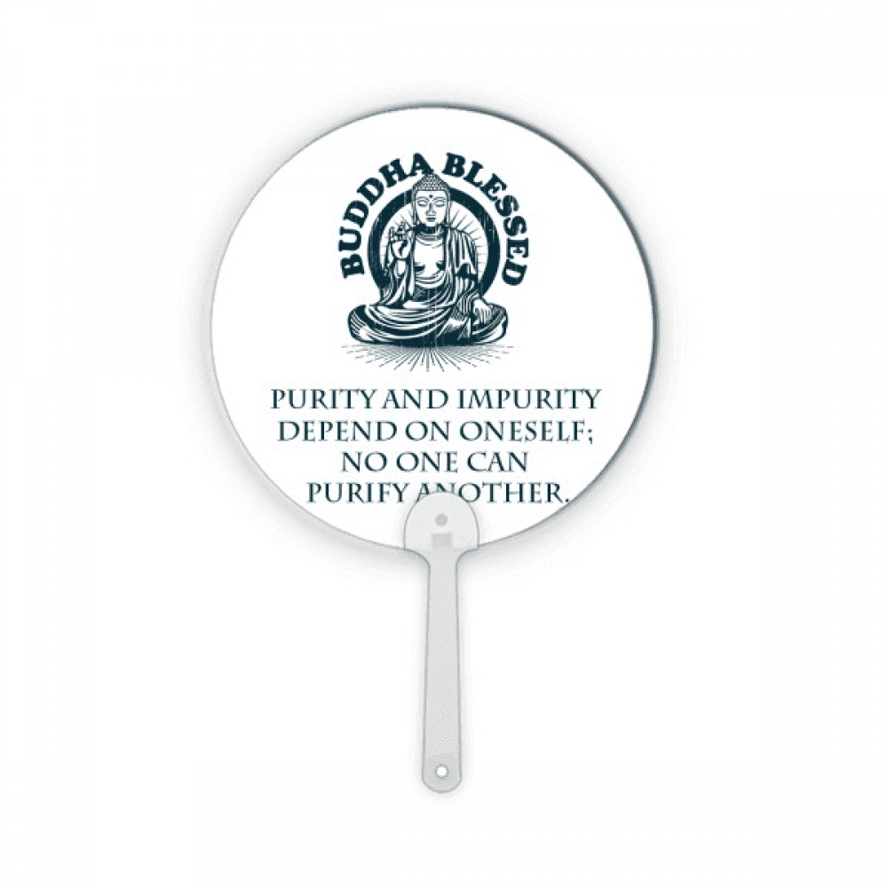 Clean Decisions Affect Themselves Plastic Round Handheld Fan ...