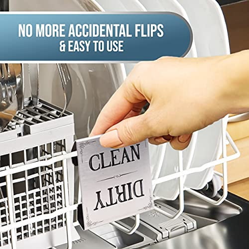 Clean Dirty Dishwasher Sign Stainless Steel Interior Indicator - Simply ...