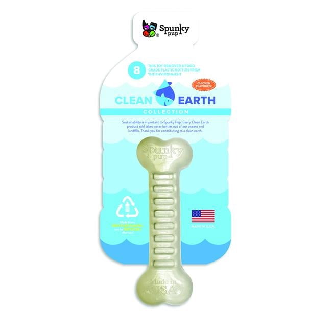 Clean Earth HD Recycled Bone Chew Dog Toy, Gray - Pack of 12 - Walmart.com