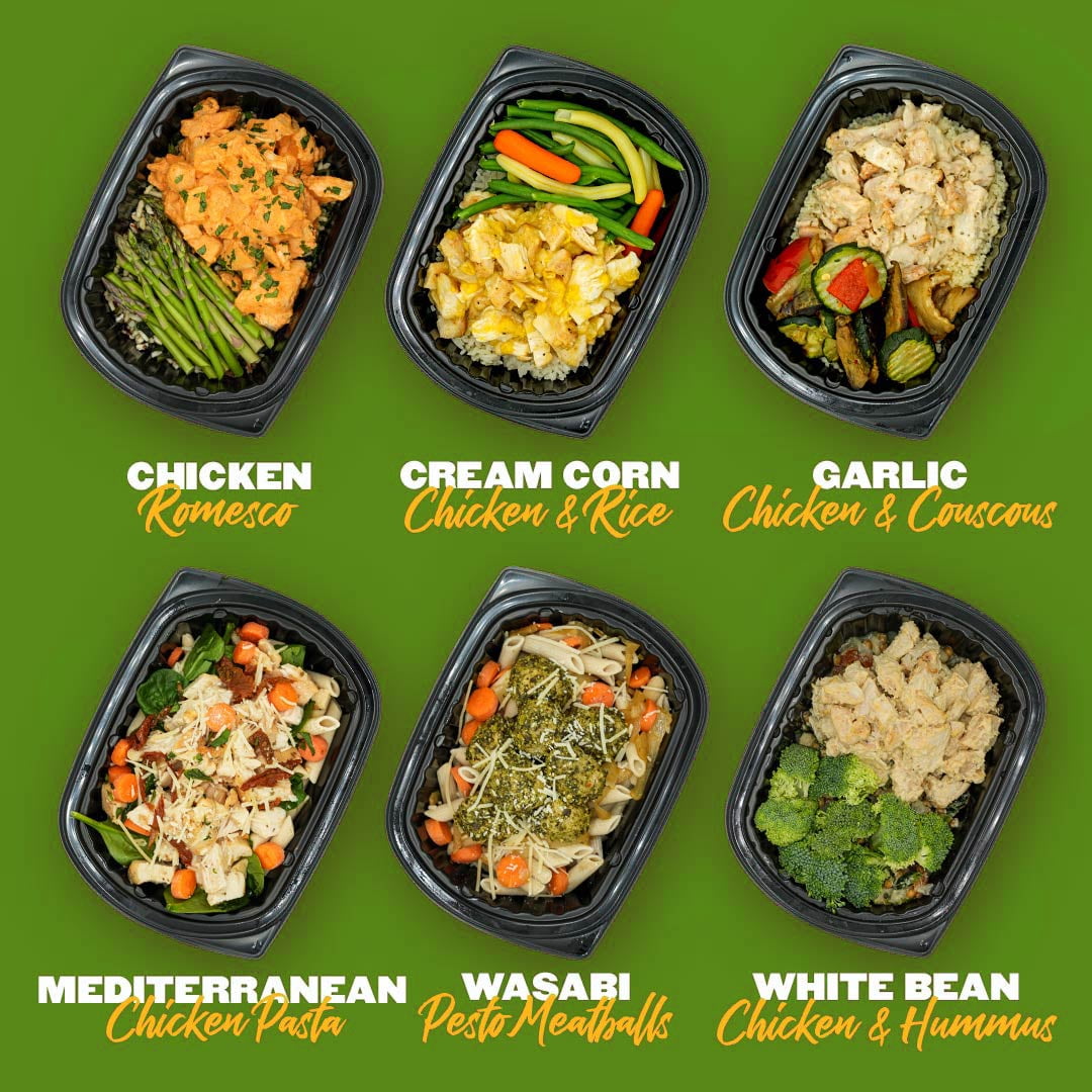 Clean Eatz Mediterranean Meal Plan Kit, Prepared Frozen Meals, Portion ...
