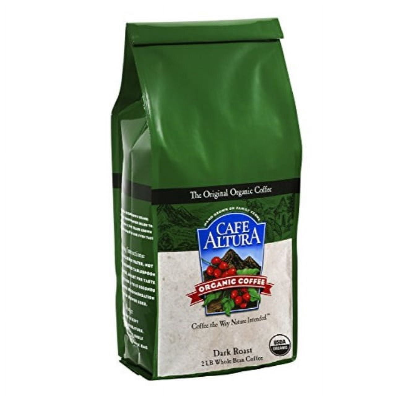 Cafe Altura Whole Bean Organic Coffee, Dark Roast, 2 Pound - Walmart.com
