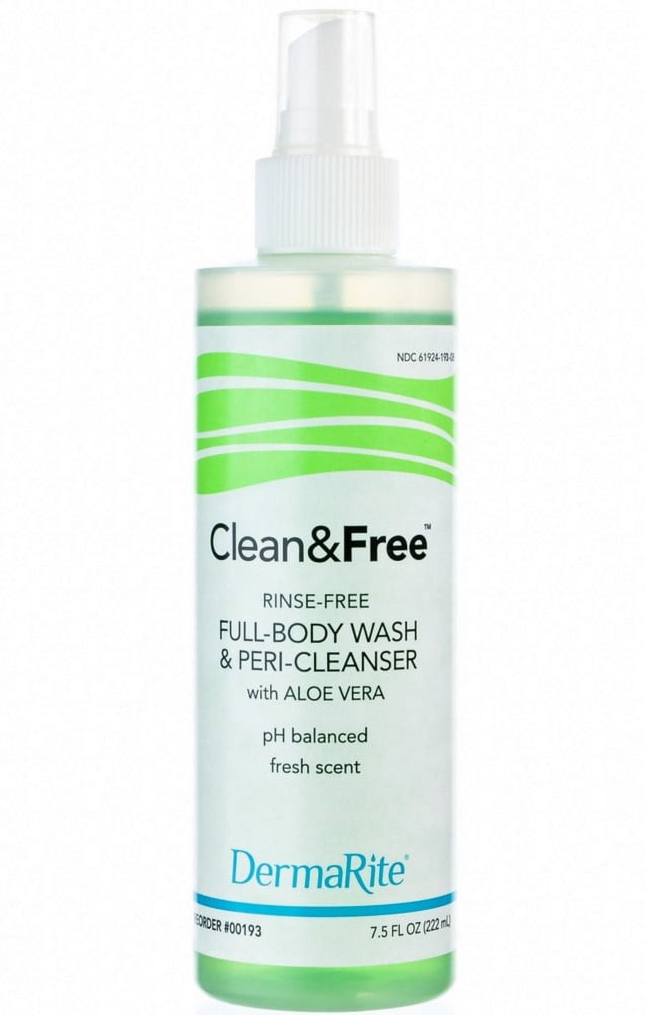Clean & Free Rinse-Free Shampoo & Body Wash, PH Balanced, Odor Removing ...