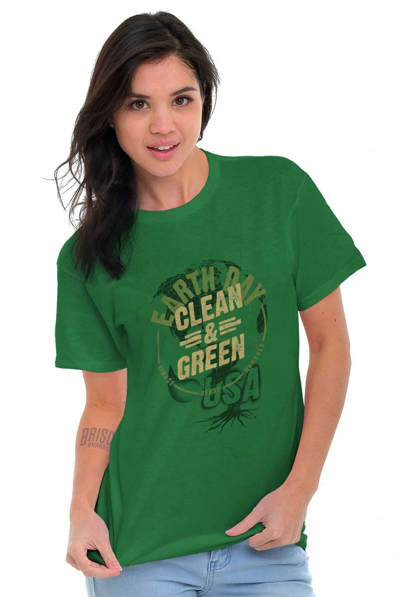 Clean Green Earth Day Save Planet Men's Graphic T Shirt Tees Brisco ...