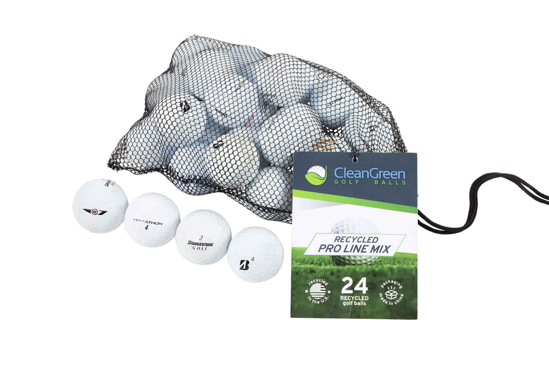 Clean Green Golf Balls Pro Line 24 Recycled Golf Balls - Walmart.com