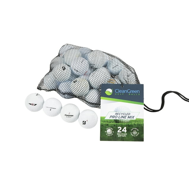 Clean Green Golf Balls Pro Line 24 Recycled Golf Balls - Walmart.com