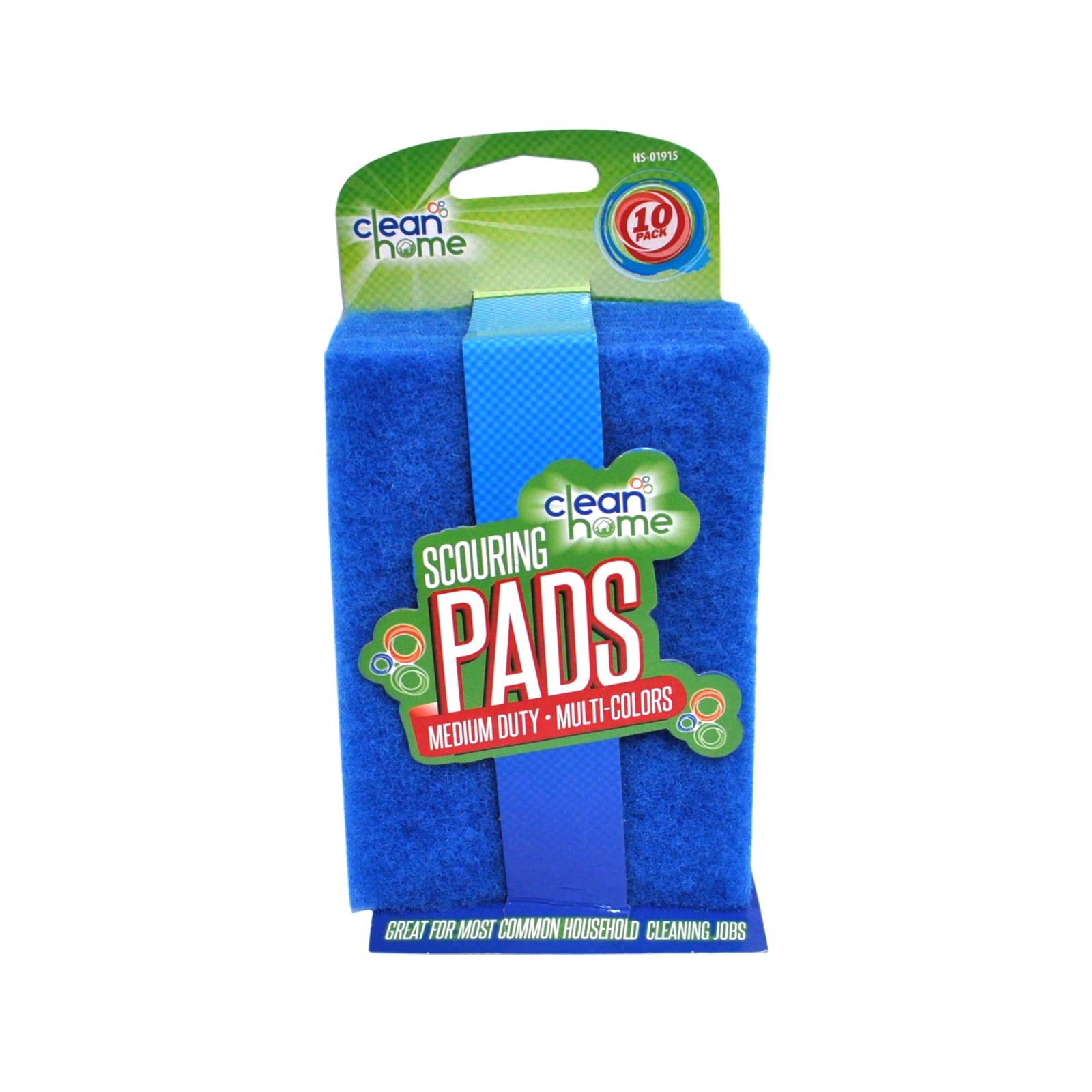 Clean Home Medium Duty Scouring Pads 10 Pack - Walmart.com
