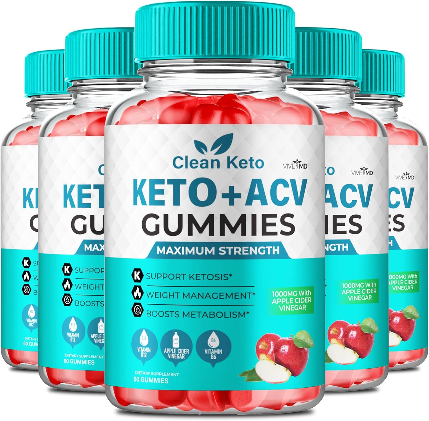 Clean Keto ACV Gummies, CleanKeto ACV-Keto Gummies (5 Pack) - Walmart.com