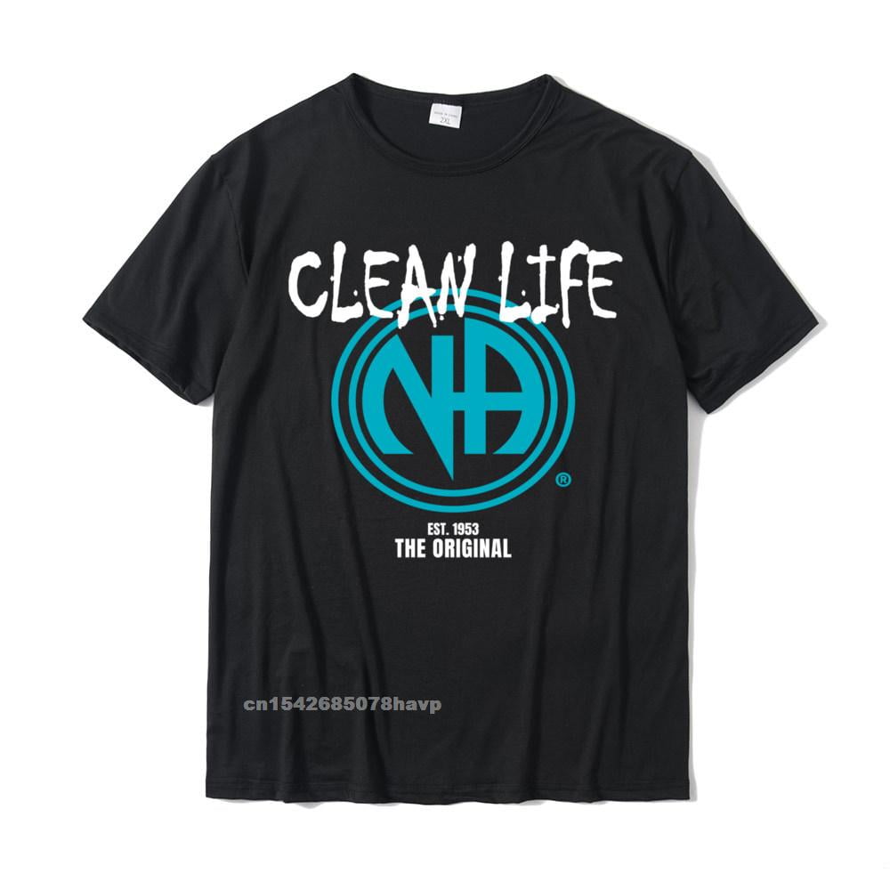 Clean Life Narcotics Anonymous NA Camisa Men Women Gift Top T-Shirts ...