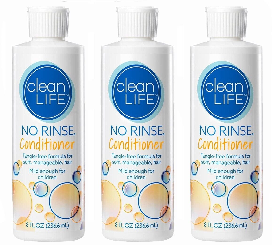 Clean Life No Rinse Conditioner 8 Fl. Oz Each Bottle - 3 PACK - Walmart.com