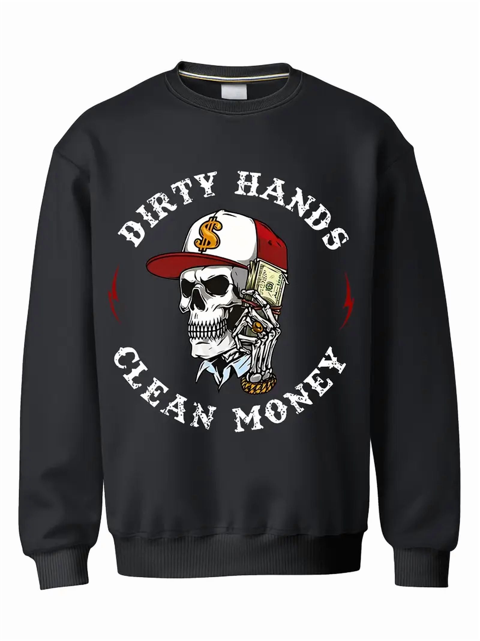 Clean Money, Printed Sweaters., 250G Single-Sided Printed Round Neck ...