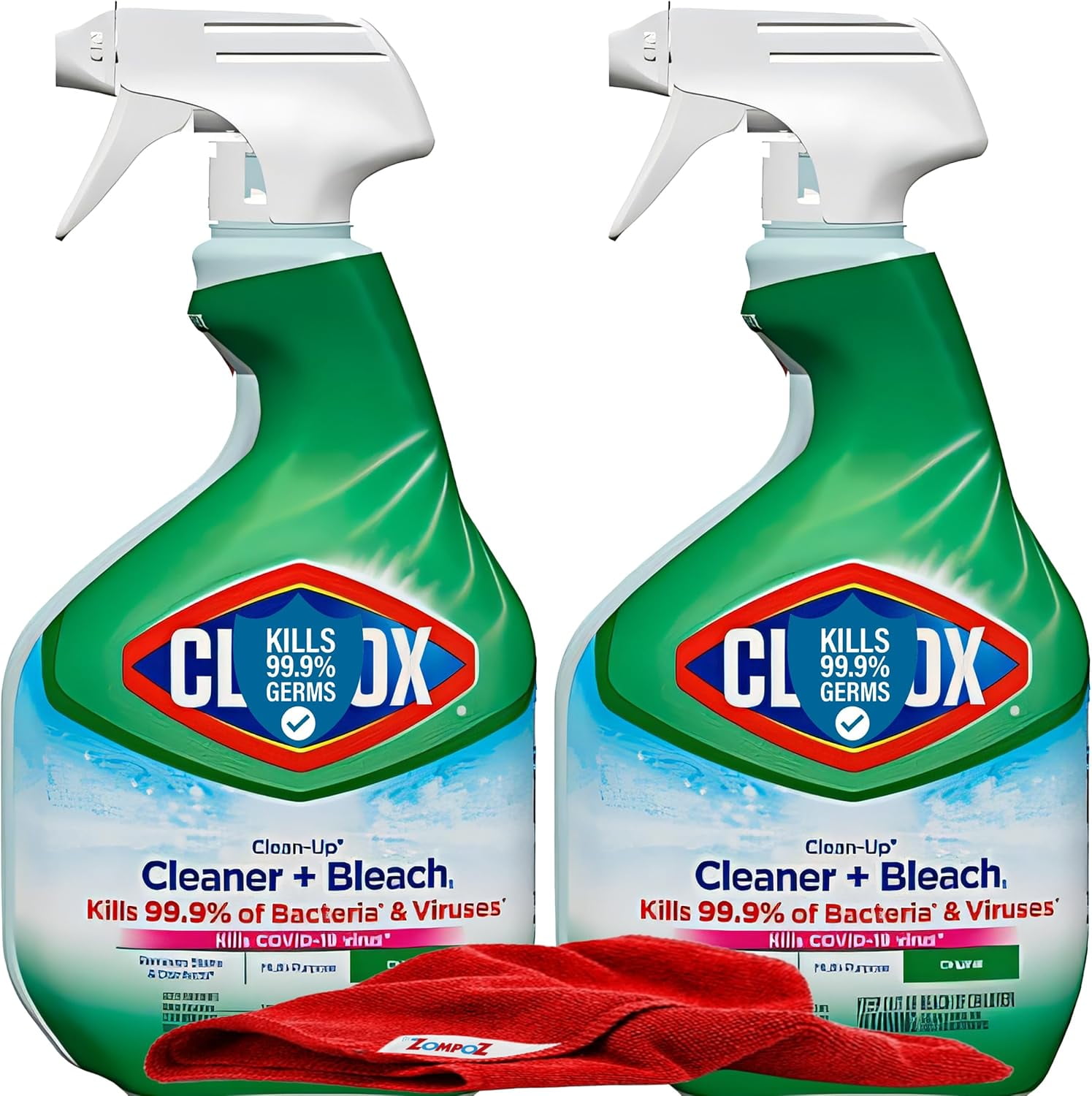 Clean Up Multi Surface Spray with Bleach, 2 Pack All Purpose Bleach ...