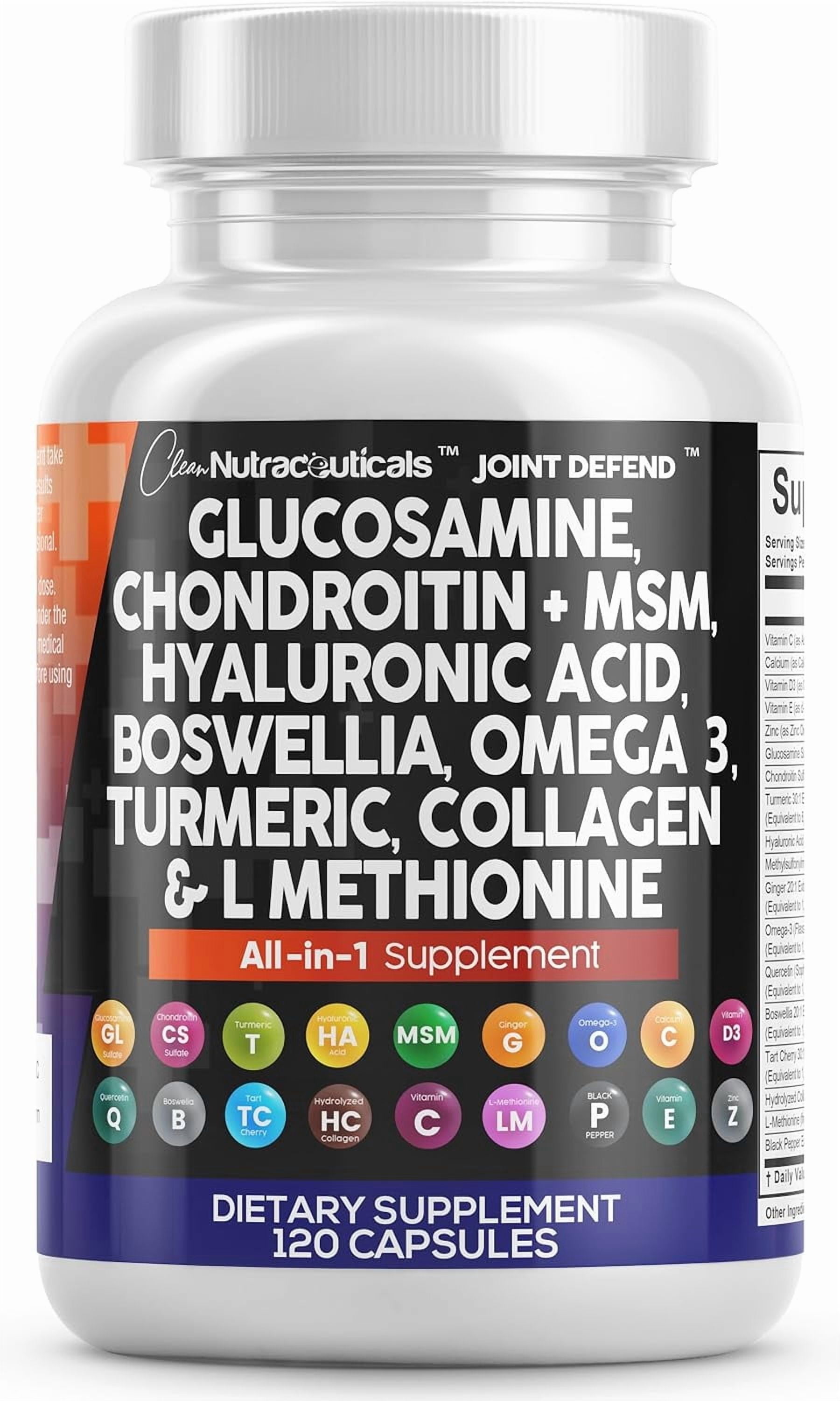 Clean Nutraceuticals Joint Support Supplement with Glucosamine ...