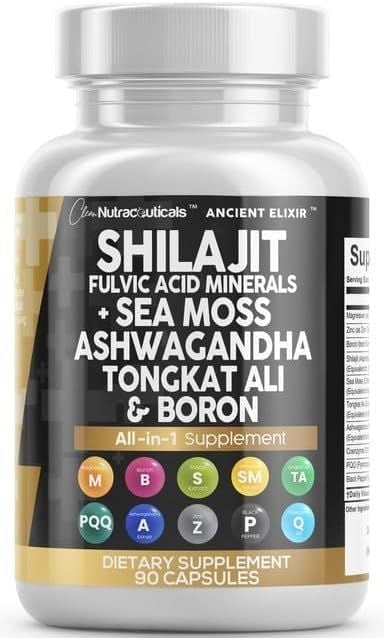 Clean Nutraceuticals Shilajit Supplement, Sea Moss, Ashwagandha ...