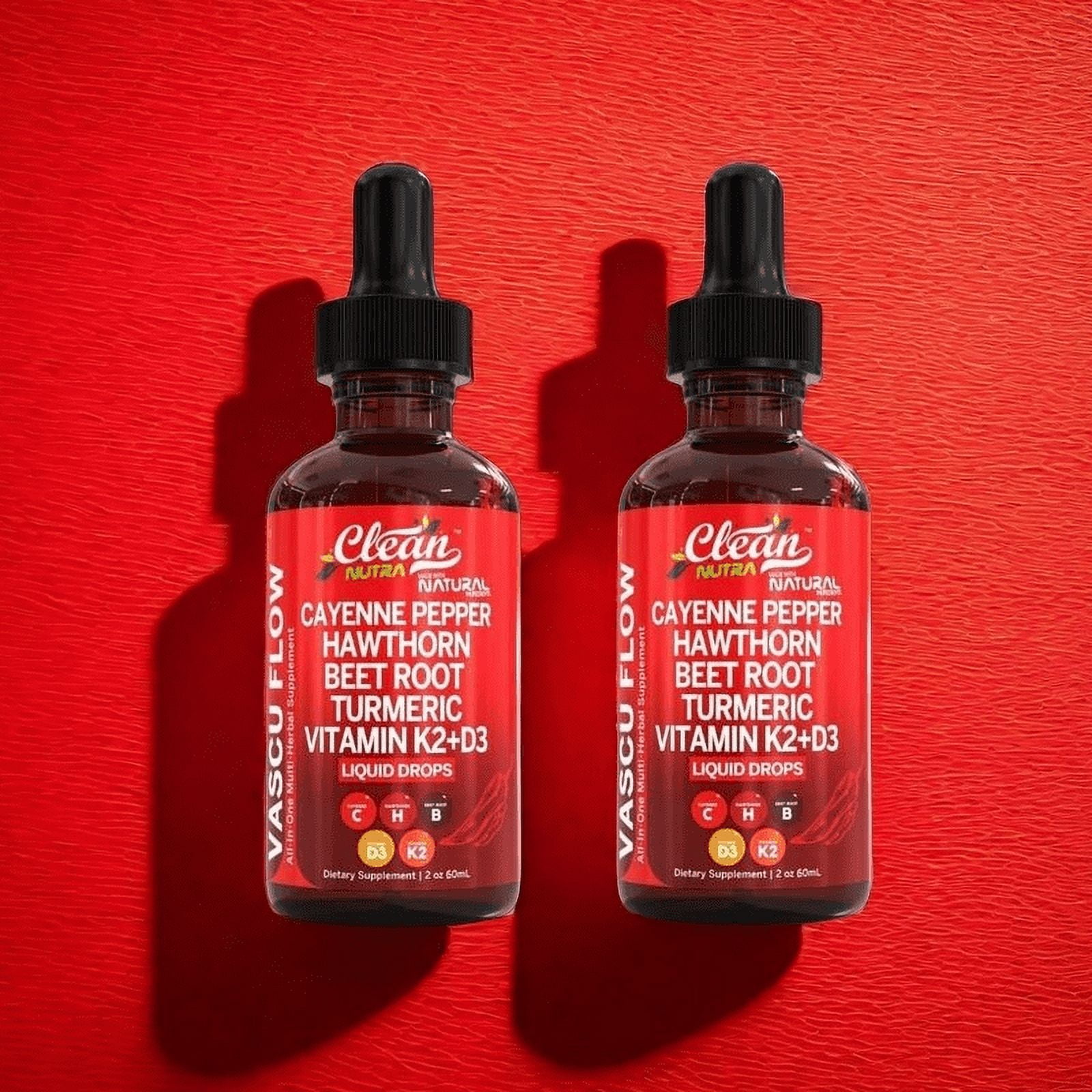 Clean-Nvtra-Cayenne Pepper Liquid + Hawthorn Berry - 60ml（2box ...