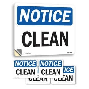 (2 Pack) Please Clean Up After Yourself And Do Not OSHA Notice Sign ...