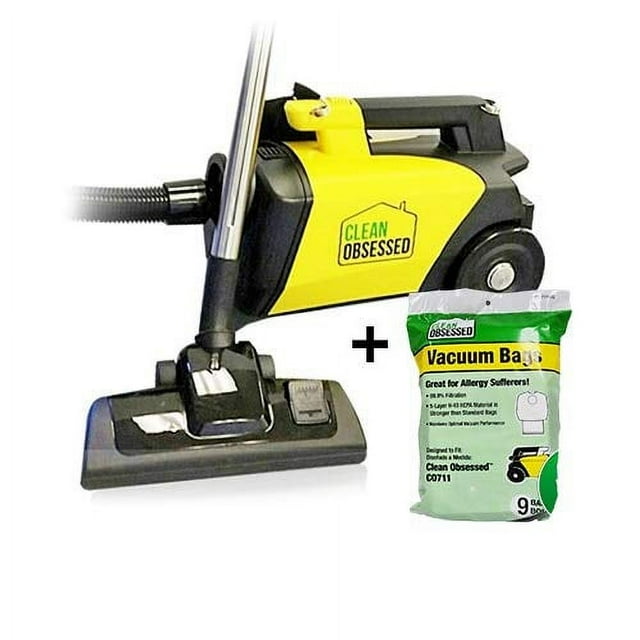 Clean Obsessed Commercial Lightweight Portable Canister Vacuum CO711 ...