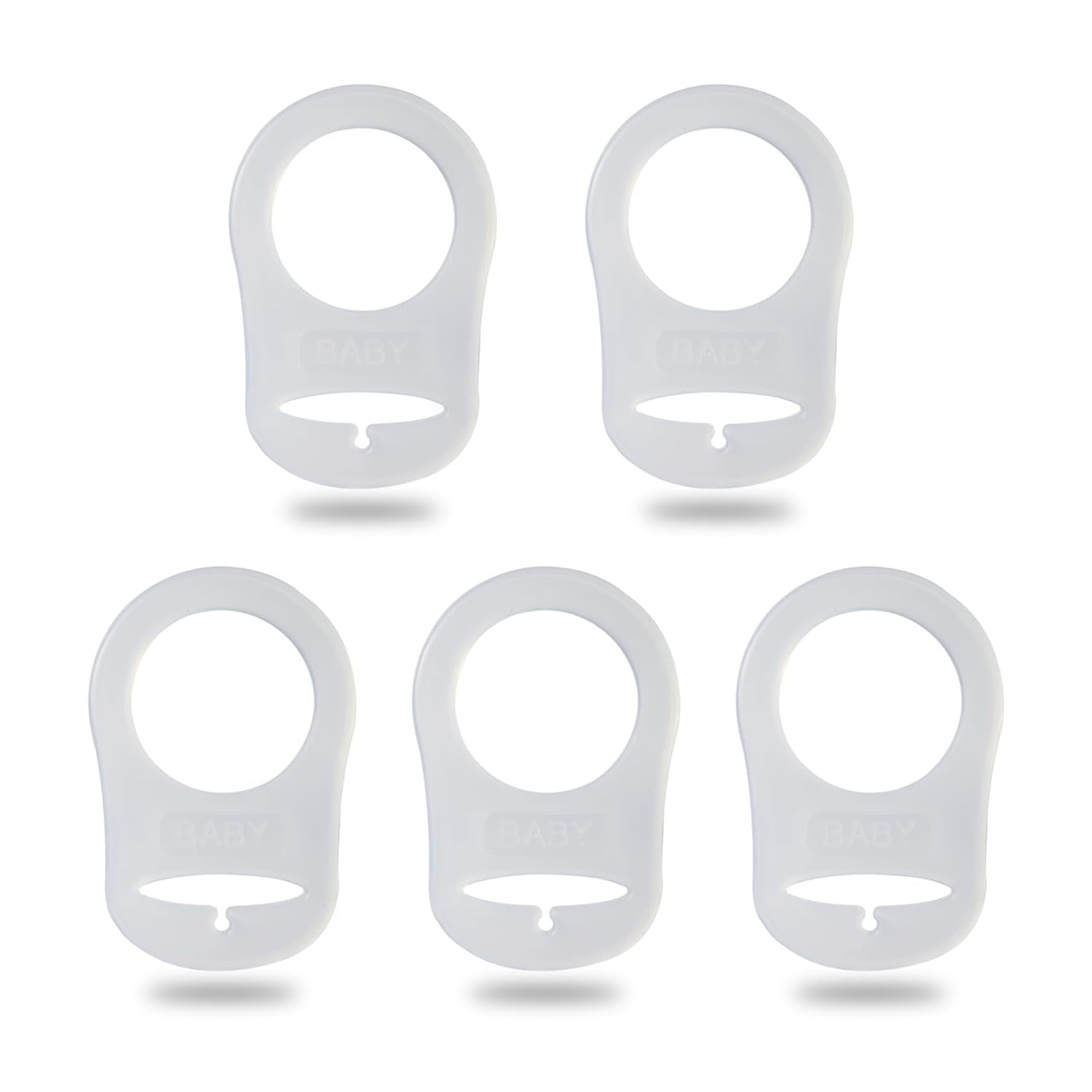 Clean Pacifier Clip Silicone Adapter Holder Rings for Pacifier (Food ...