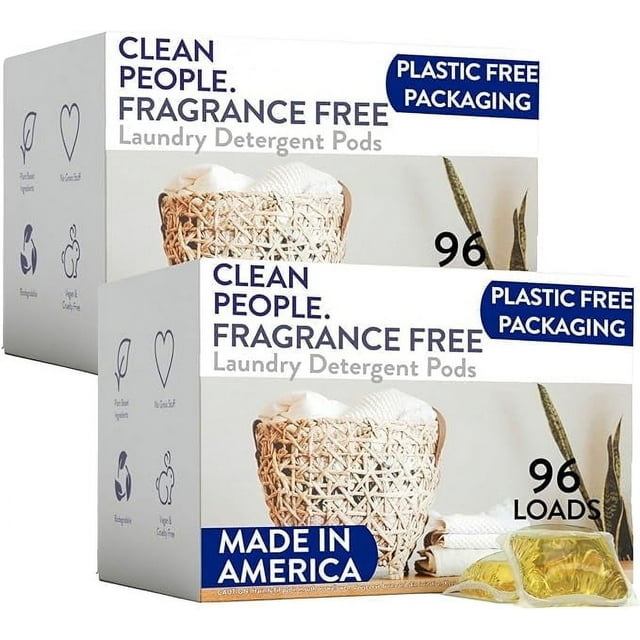 Clean People Laundry Detergent Pods - Clean Ingredients, Ultra ...